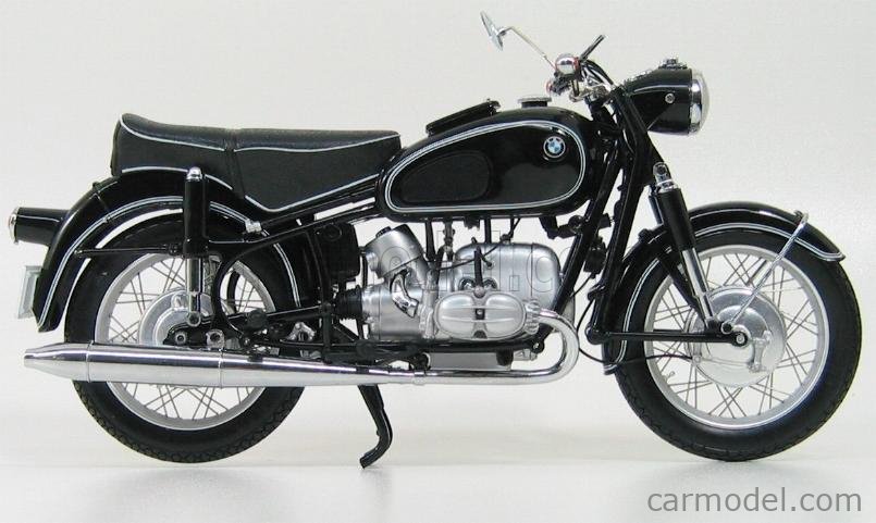 SCHUCO 06655 Scale 1/10 | BMW R69/S MIT TR500 1960 BLACK