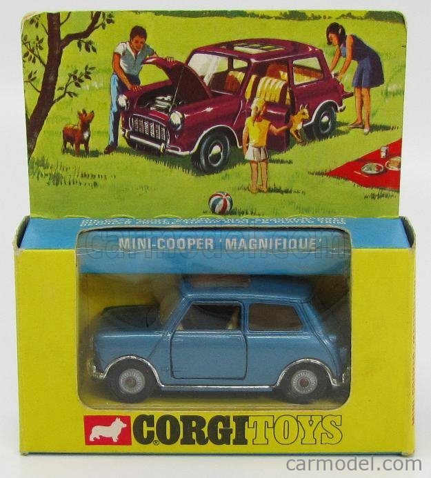 CORGI 334 Масштаб 1/43 | MORRIS MINI COOPER MAGNIFIQUE 1968 BLUE MET