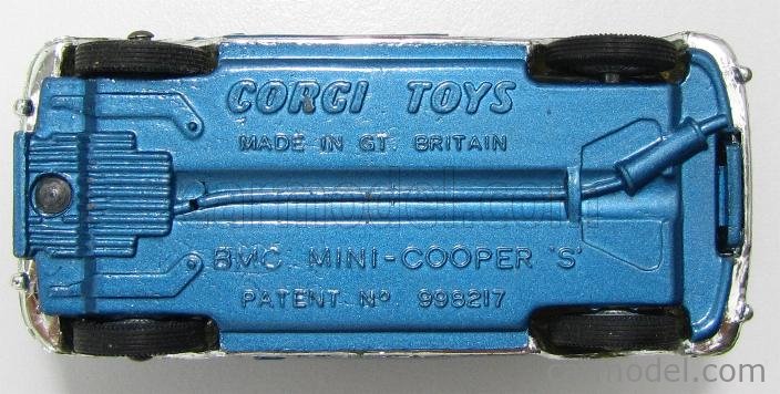 CORGI 334 Scale 1/43 | MORRIS MINI COOPER MAGNIFIQUE 1968 BLUE MET