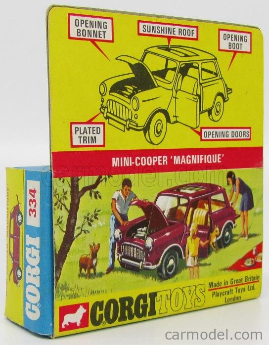 CORGI 334 Scale 1/43 | MORRIS MINI COOPER MAGNIFIQUE 1968 BLUE MET