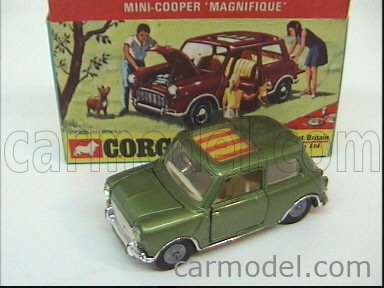 CORGI 334 Scale 1/43 | MORRIS MINI COOPER MAGNIFIQUE 1968 GREEN MET