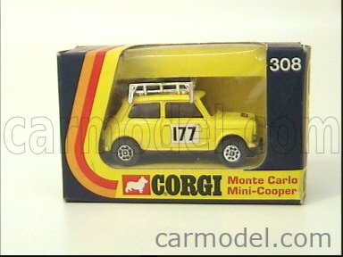 CORGI 308 Scale 1/43 | MORRIS MINI COOPER RALLY MONTECARLO N 177 (2 ...