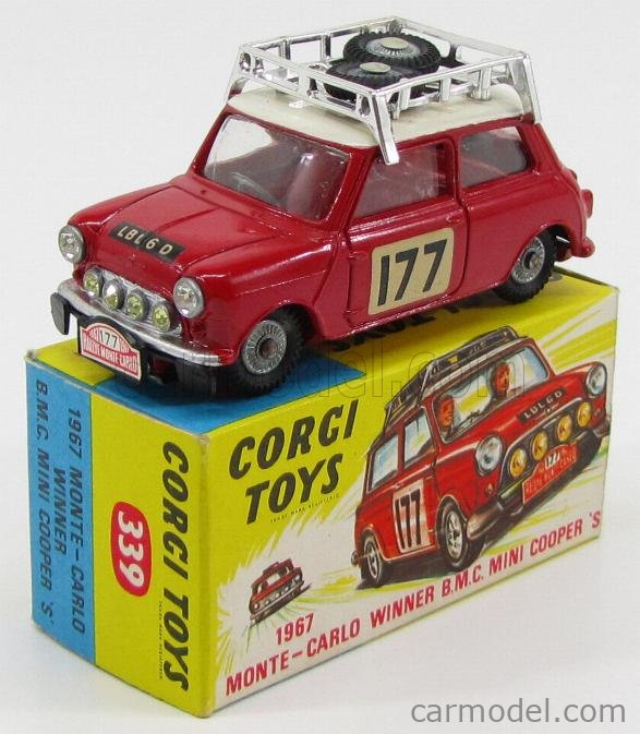 CORGI 339 Scale 1/43 | MORRIS MINI COOPER S N 177 WINNER RALLY ...
