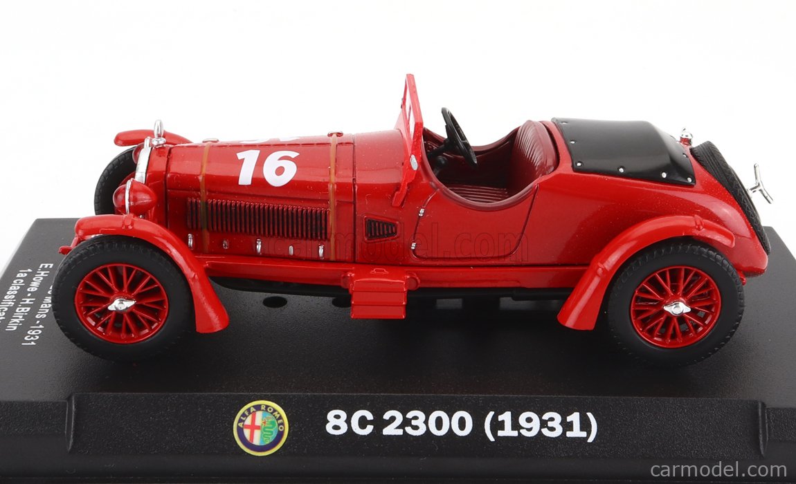 EDICOLA ALFAC016 Scale 1/43 | ALFA ROMEO 8C 2300 SPIDER TEAM LORD HOWE ...