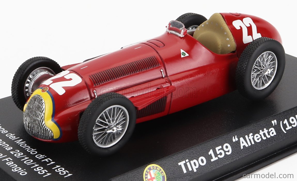 EDICOLA ALFAC005 Echelle 1/43 | ALFA ROMEO F1 TIPO 159 ALFETTA N 22 ...