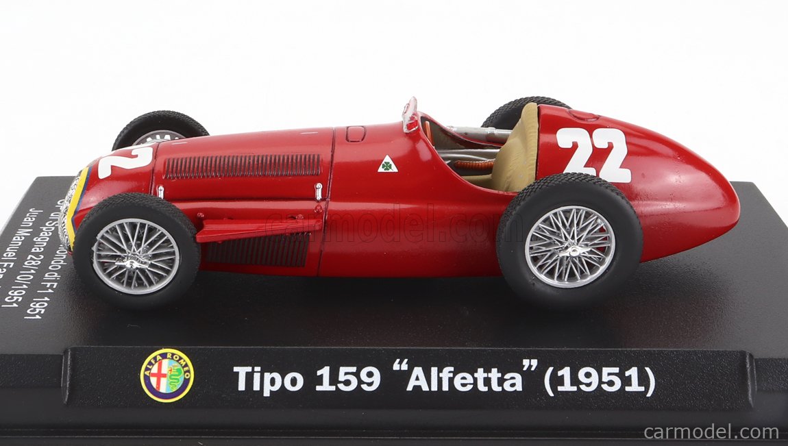 EDICOLA ALFAC005 Echelle 1/43 | ALFA ROMEO F1 TIPO 159 ALFETTA N 22 ...