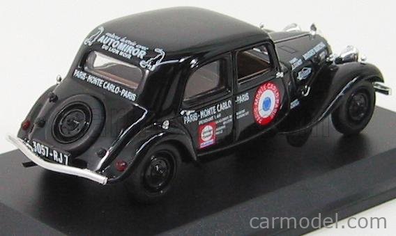 EDICOLA 143871 Масштаб 1/43 | CITROEN TRACTION 11AL FRANCOIS LECOT PARIS-MONTECARLO 1935 BLACK