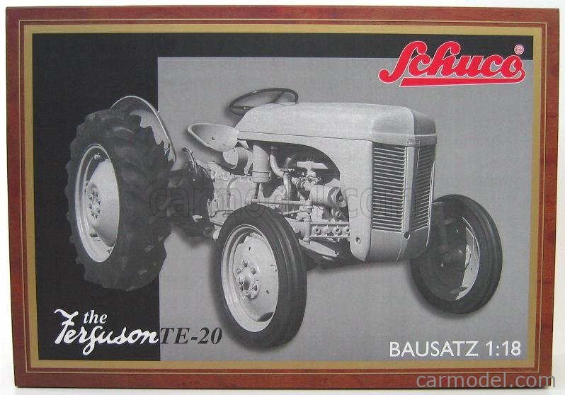 SCHUCO 00106KIT Scale 1/18 | FERGUSON TE20 TRACTOR (KIT) GREY