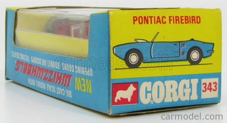 CORGI 343 Scale 1/43 | PONTIAC FIREBIRD SILVER