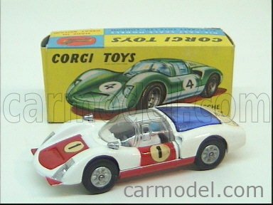 CORGI 330 Scale 1/43 | PORSCHE CARRERA 6 N 1 WHITE RED