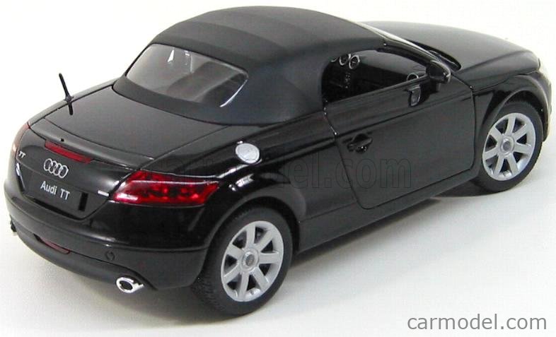 WELLY WE18016H Scale 1/18 | AUDI TT SPIDER ROADSTER SOFT TOP 2007 BLACK