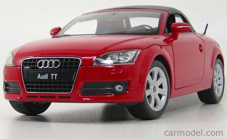 WELLY WE18016H Масштаб 1/18 | AUDI TT SPIDER ROADSTER SOFT TOP 2007 RED