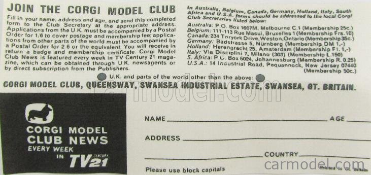 CORGI 417 Scala 1/43 | LAND ROVER LAND BREAKDOWN TRUCK RED YELLOW