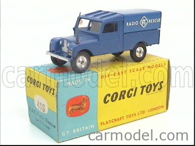 CORGI 416 Echelle 1/43 | LAND ROVER LAND RAC RADIO RESCUE (2 ISSUE) BLUE