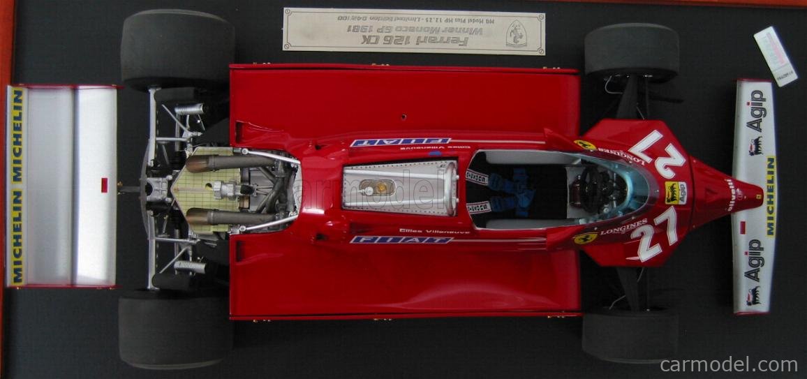 MG-MODEL MP12.25 Scale 1/12 | FERRARI F1 126CK N 27 WINNER GP MONACO ...