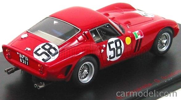 REDLINE RL117 Scala 1/43 | FERRARI 250 GTO 3.0L V12 TEAM SCUDERIA SSS ...