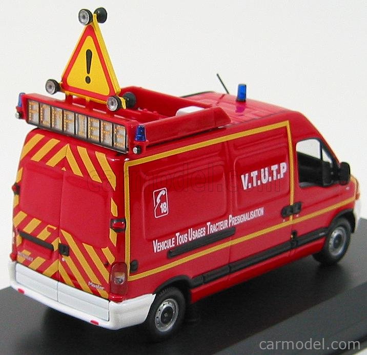 NOREV 518756 Echelle 1/43 | RENAULT MASTER FIRE ENGINE VTUTP 2007 RED