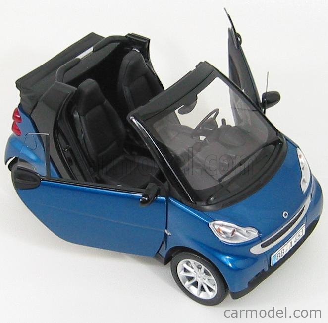 MINICHAMPS 150036330 Scale 1/18 | SMART CABRIOLET 2007 BLUE