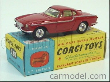 CORGI 228 Scale 1/43 | VOLVO P 1800 DARK RED