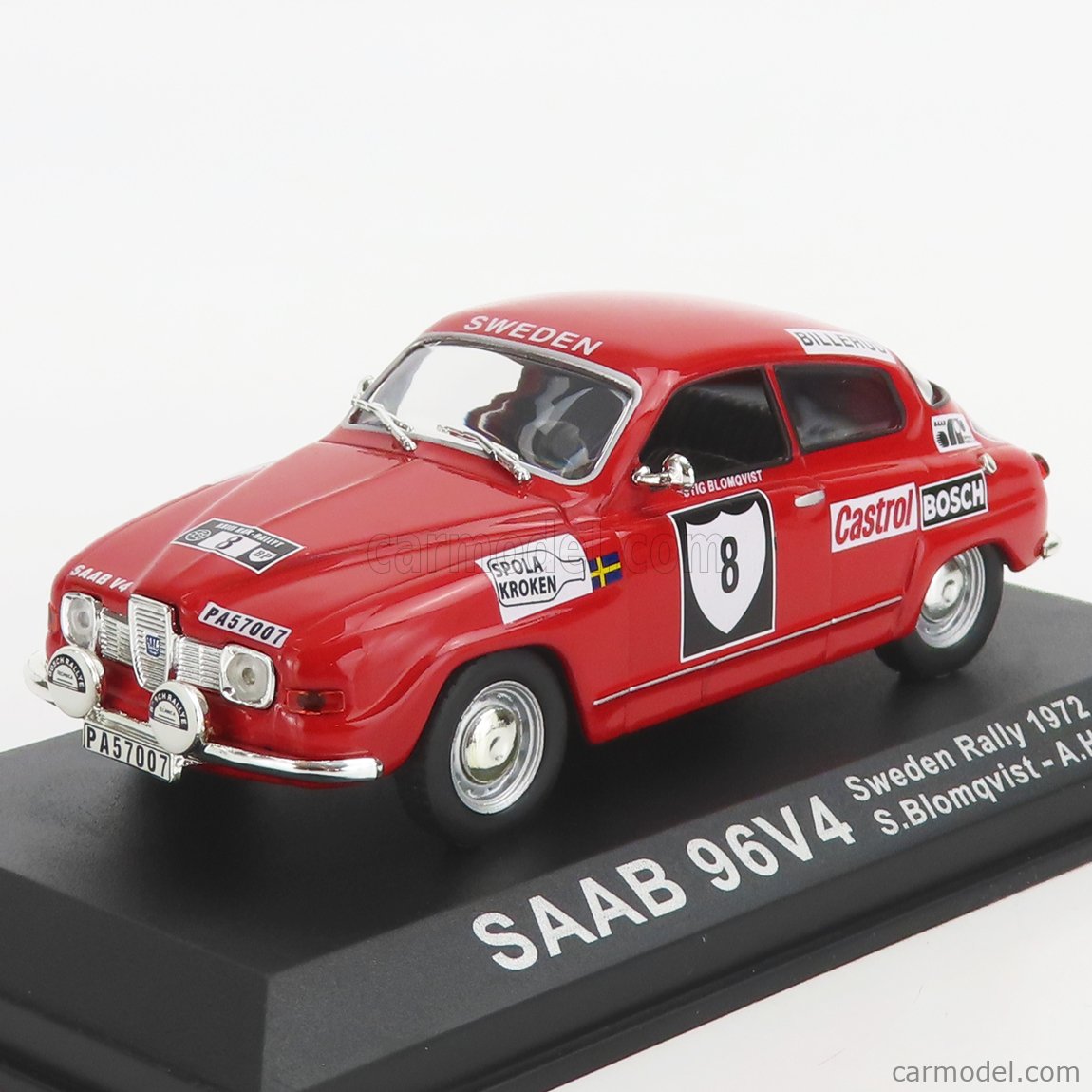 EDICOLA RCOL029 Scale 1/43 | SAAB 96 V4 COUPE N 8 WINNER RALLY SWEDEN ...