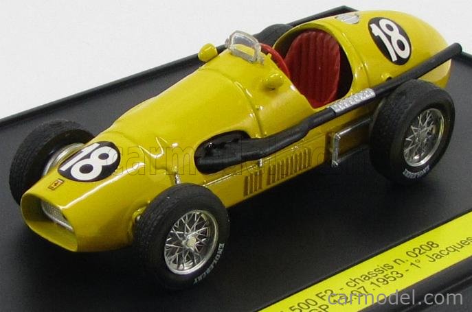 BRUMM PROM EF01 S01/15 Scala 1/43 | FERRARI F1 500 F2 N 18 WINNER AVUS GP 1953 J.SWATERS YELLOW