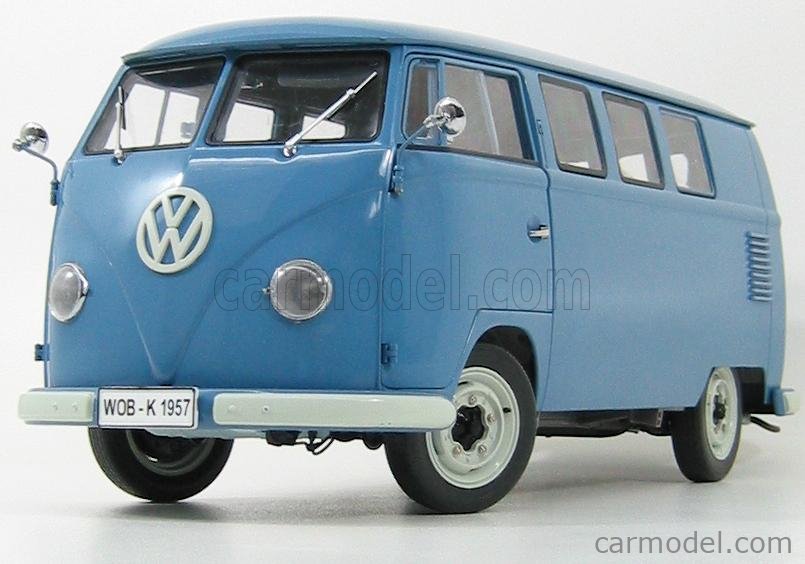 SUN-STAR 05061 Scale 1/12 | VOLKSWAGEN T1 COMBI MINIBUS 1957 BLUE