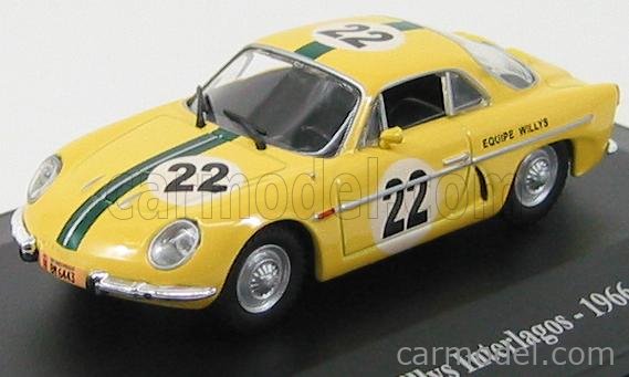 EDICOLA / Scale 1/43 | RENAULT ALPINE A108 INTERLAGOS N 22 1966 EQUIPE ...
