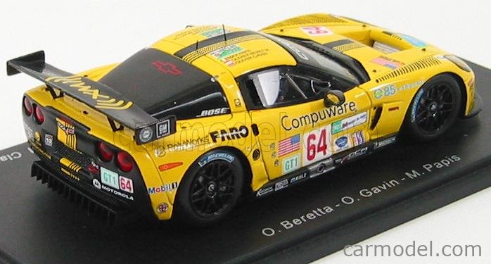 SPARK-MODEL S1487 Scale 1/43 | CHEVROLET CORVETTE C6-R N 64 24h LE MANS ...