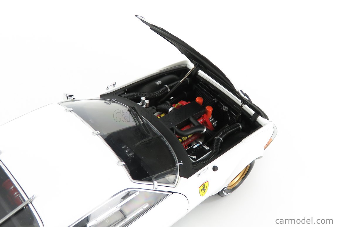 KYOSHO 08163W Scale 1/18 | FERRARI 365 GTB4 COMPETIZIONE 1971 WHITE