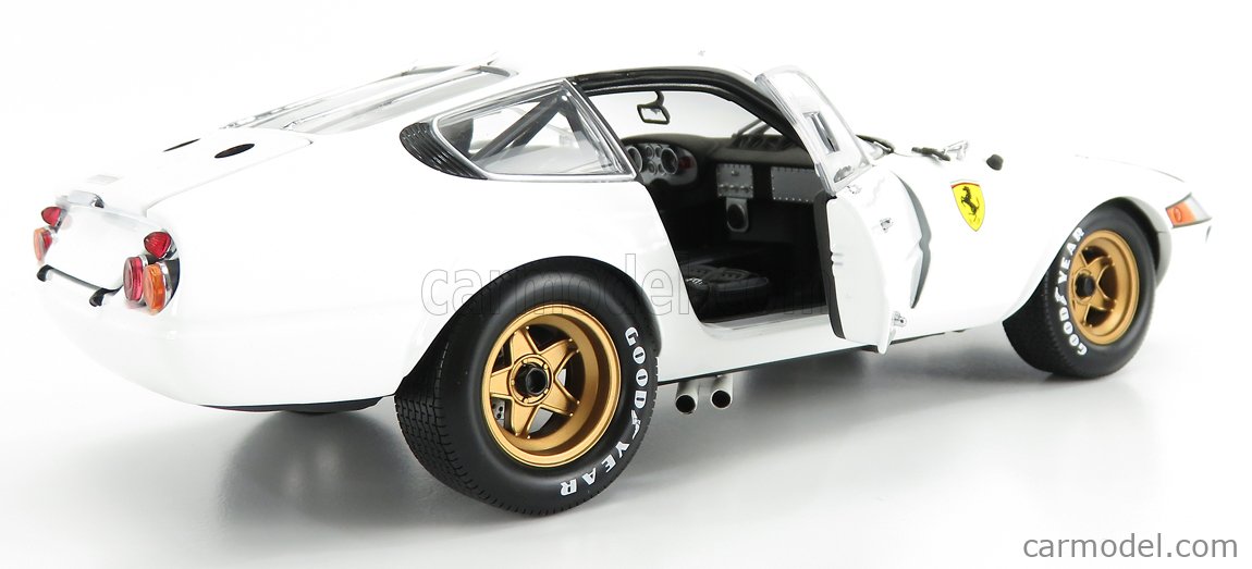 KYOSHO 08163W Scale 1/18 | FERRARI 365 GTB4 COMPETIZIONE 1971 WHITE