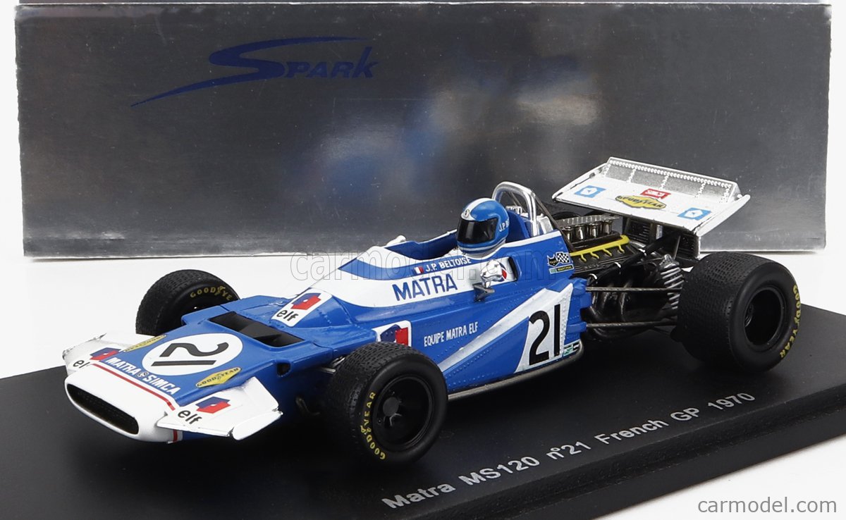 SPARK-MODEL S1602 Scale 1/43 | MATRA SIMCA F1 MS120 N 21 FRENCH GP 1970 ...
