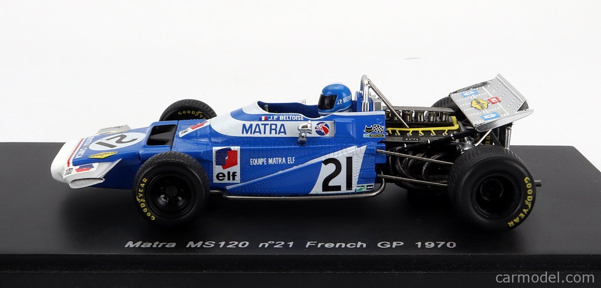SPARK-MODEL S1602 Scale 1/43 | MATRA SIMCA F1 MS120 N 21 FRENCH GP 1970 ...