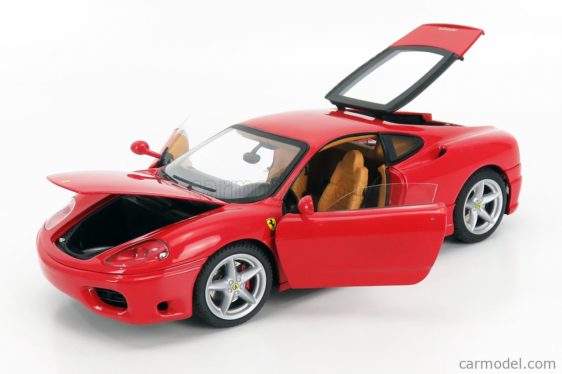 MATTEL HOT WHEELS N2051 Scala 1/18 | FERRARI 360 MODENA 2000 MONZA RED