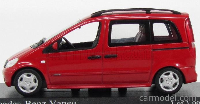 MINICHAMPS 400031202 Scale 1/43 | MERCEDES BENZ VANEO W414 2001 RED