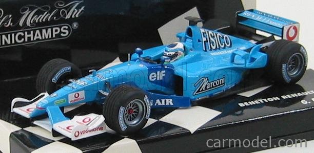 MINICHAMPS 400010007 Scale 1/43 | BENETTON F1 RENAULT B201 N 7 2001 GIANCARLO FISICHELLA LIGHT ...