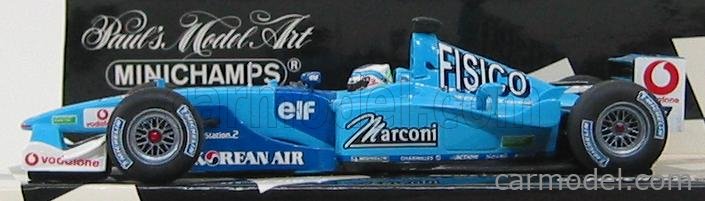 MINICHAMPS 400010007 Scale 1/43 | BENETTON F1 RENAULT B201 N 7 2001 GIANCARLO FISICHELLA LIGHT ...