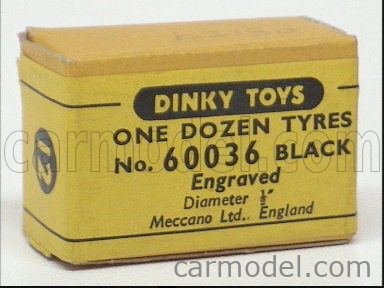 DINKY ENGLAND 60036 Scale 1/43 | ACCESSORIES 12 ONE DOZEN TYRES ...