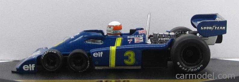 QUARTZO 4028 Scale 1/43 | TYRRELL F1 P34 N 3 WINNER GP SWEDISH 1976 JODY SCHECKTER BLUE