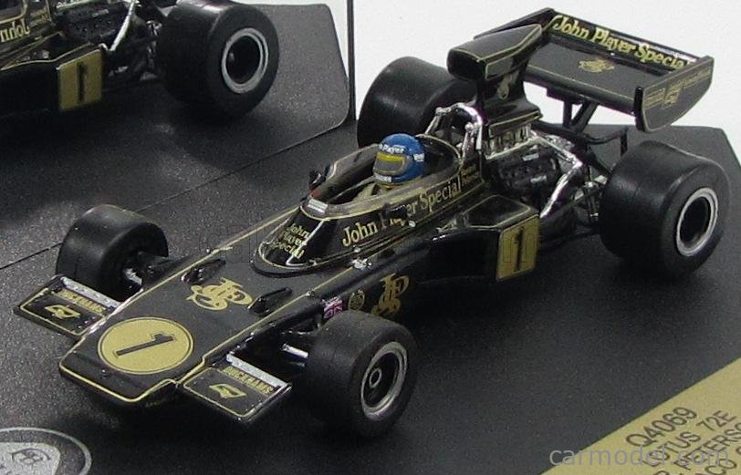 QUARTZO 4069 Scale 1/43 | LOTUS F1 72E N 1 GP MONTECARLO 1974 RONNIE PETERSON BLACK GOLD