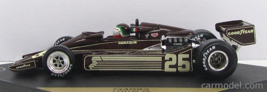 QUARTZO 4092 Scale 1/43 | LOTUS F1 78 N 25 GP GERMAN 1978 HECTOR REBAQUE BROWN