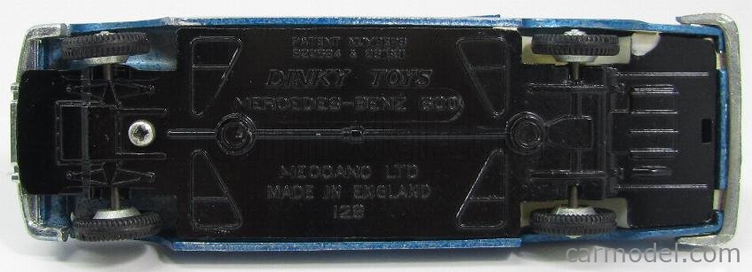 DINKY ENGLAND 128 Scale 1/43 | MERCEDES BENZ BENZ 600 LIMOUSINE BLUE MET