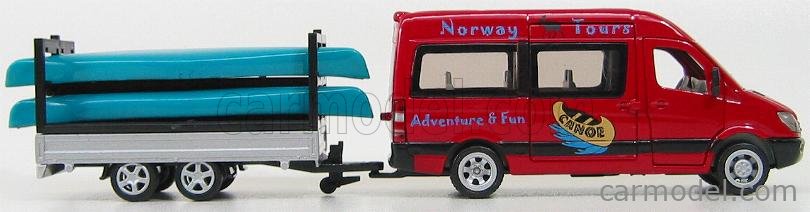 SIKU 2545 Escala 1/55 | MERCEDES BENZ SPRINTER MINIBUS WITH CANOE ...