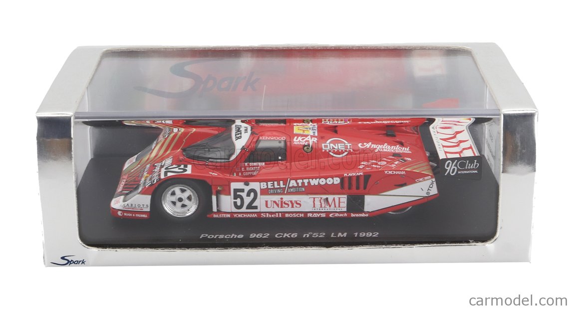 SPARK-MODEL S1917 Scale 1/43 | PORSCHE 962 CK6 3.0L TURBO TEAM KREMER PORSCHE RACING N 52 24h LE ...
