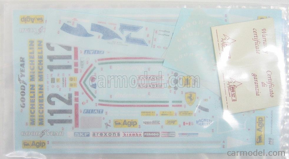MG-MODEL MP12.42A Masstab: 1/12 | FERRARI F1 312T2 N 11 SEASON NIKI ...