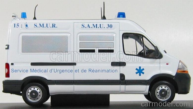ELIGOR 112812 Echelle 1/43 | RENAULT MASTER SAMU 30 AMBULANCE WHITE