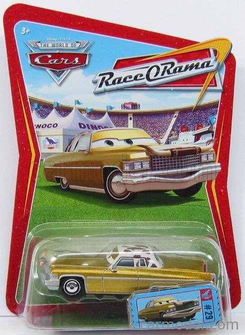 MATTEL L6275#29 Escala 1/55 | CARS TEX DINOCO YELLOW MET WHITE