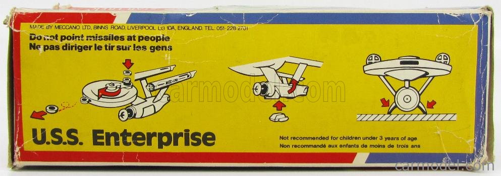 DINKY ENGLAND 358 Scale 1/43 | STAR TREK U.S.S. ENTERPRISE WHITE