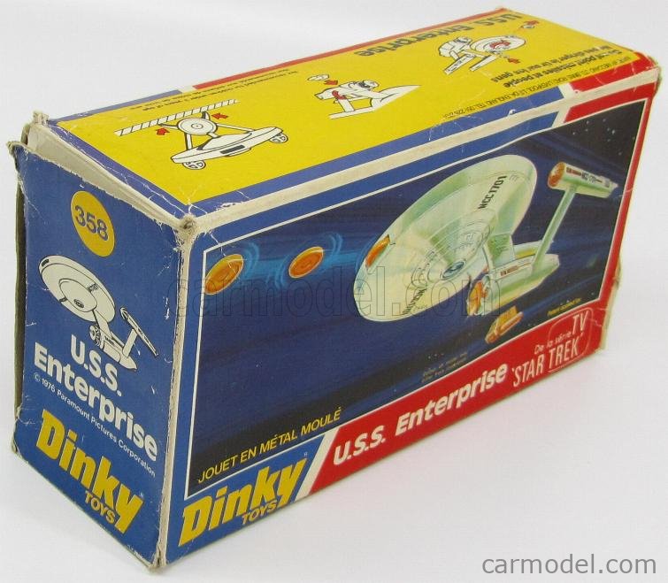 DINKY ENGLAND 358 Scale 1/43 | STAR TREK U.S.S. ENTERPRISE WHITE