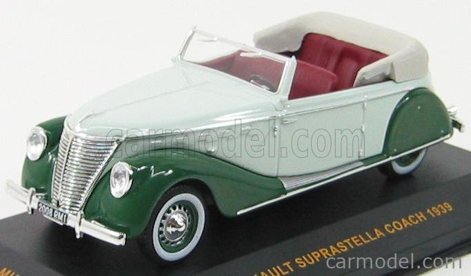 IXO-MODELS MUS022 Scale 1/43 | RENAULT SUPRASTELLA COACH 1939 WHITE GREEN