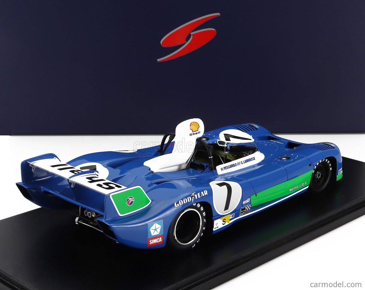 SPARK-MODEL 18LM74 Scale 1/18 | MATRA SIMCA MS670B 3.0L V12 TEAM MATRA ...